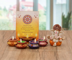 Flipkart SmartBuy Diwali Gift Combo With Ganesha Diya & Clax Wax Diya ...