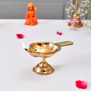 CraftVatika Brass Diya For Pooja Diwali Decoration Items Diya For ...