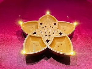 EVPLHUB Water sensor panchmukhi diya (Pack of 1) Plastic Table Diya ...