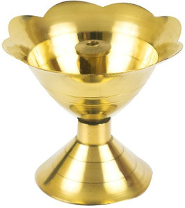 poojapaaths Brass Diya for Puja | Pooja Aarti Akhand Diya | Arti Deepak ...