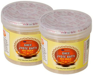 Sheetla SHEETLA Pure Ghee Diya Wicks | Pack of 2 - 60 premium quality ...