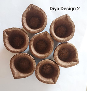Jay Maa Durga gobar Diya f 5natural elements cow dipak Pottery (Pack of ...