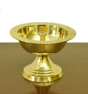 Tangerine Brass Akhand Jyot Diya/Brass Diya Brass Table Diya Price in ...