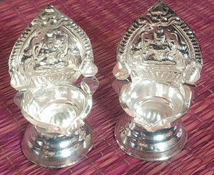 SujArta Lakshmi Kamakshi Deepam / Diya / Deepa, Set of 2, Premium ...
