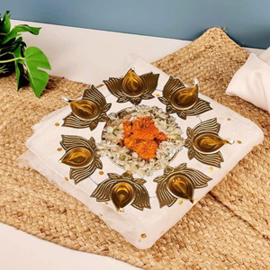Heaven Decor Brass Decorative Platter Price in India - Buy Heaven Decor ...