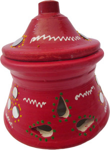 BRASS BLESSING MITTI Brass Gold Goddess Navratri Garbo/GARBA - Diya Pot ...