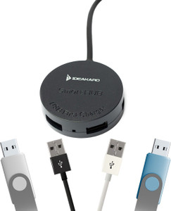 Ideakard 4 Port USB 2.0 Ultra-Slim Pocket Design XH50 Smart USB Hub ...