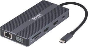 Nextech 12 In 1 Dual 4K HDMI USB-C NA60C Triple Display Docking Station ...