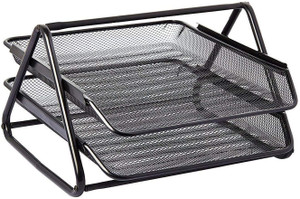 Flipkart.com | 4tens 2 Compartments Metal File Tray Organizer, Metal ...