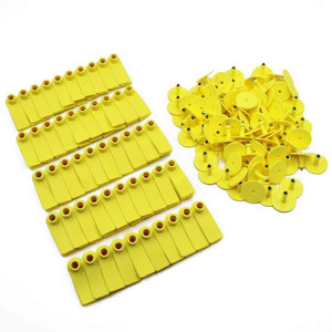 TANOO GUPTA Animal Dog Sheep Ear Tag Yellow Dog Tag Engraved Yellow Dog ...