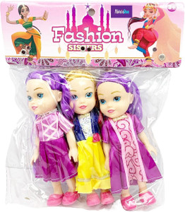 GOSHOPPE ENTERPRISES Three Sisters Doll Set, Beautiful Hairs and ...