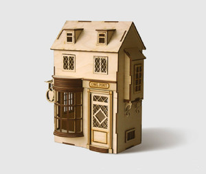 Rajbharti Crafts DIY Dollhouse Kit Diagon Alley Shop Miniature ...