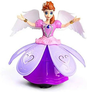 Anushka Toys Dancing Doll Musical Rotating Angel Girl Flashing Lights ...