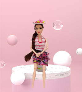 CTC CREATION Sparkle Model Doll with gorgeous and Long hairs and ...