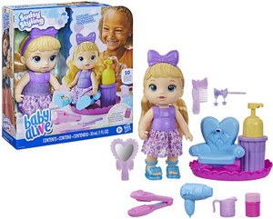 Baby Alive Sudsy Styling Doll with Salon Chair, Bubble Solution with ...