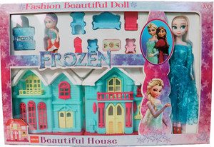 Fabulaas Frozen Doll House With Elsa Doll - Frozen Doll House With Elsa ...