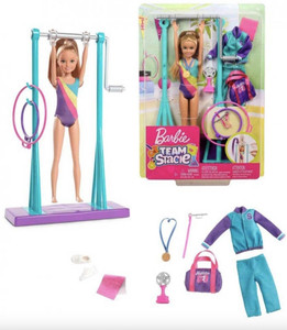 BARBIE TEAM STACIE DOLL AND GYMNASTICS PLAYSET - TEAM STACIE DOLL AND ...