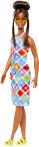 BARBIE Fashionistas Doll #205 with Blond Ponytail, Wearing Pink and Red ...
