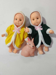 Manav Enterprises Sonu Monu Dolls Set of 2 and 1 squeezy toy For Kids ...