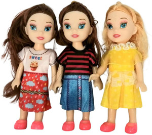 GOSHOPPE ENTERPRISES 3 Fashion Sister Baby Doll Set for Girls with ...