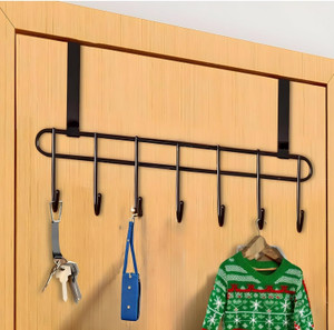 H D Enterprise Heavy Duty Over Door Hanger for Cloths, Drill Free Door ...