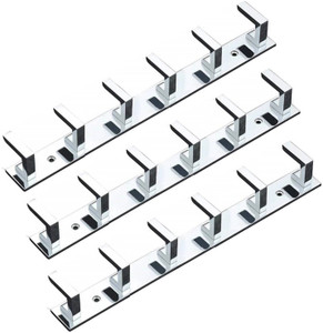 KOWOARSON 6 Pin Wall Mounted Wall Hook Door Hooks Rail for Hanging Key ...