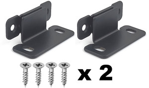 Vmd S.S Ultra thin "L" Type Black Magnetic Stopper Catcher for Cupboard ...