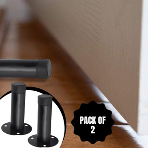 Sainatht Pack of 2 Sainath Black Matt Finish Silencer Door Stopper | 3 ...