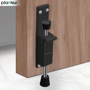 Plantex Kickdown Door Stopper Spring Load Telescopic Step On/Release by ...