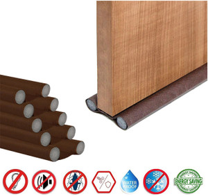 SEE INSIDE Under Door Draft Guard Cover Stop Light Dust Cool Air Escape ...