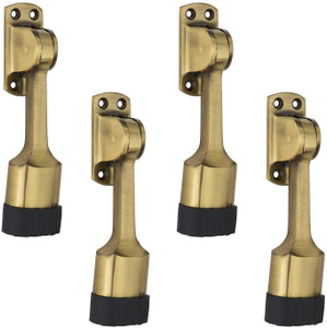 Darshan 4 Pack,5inch Aluminium Door Stopper | Antique Finish | Kickdown ...