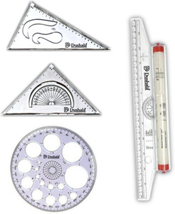 Book birds Pro circle, set squares, Roller scales for Engineering ...