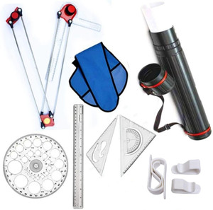 Uttam Mini Drafter, Sheet Container Tube, Scale, Procircle, Set Square ...