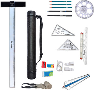 DUSHALA T square, Sheet holder box and Architect drawing instruments ...