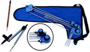 Uttam Mini Drafter With Drawing Compass and Pencil (Pack of 3) Drafting ...