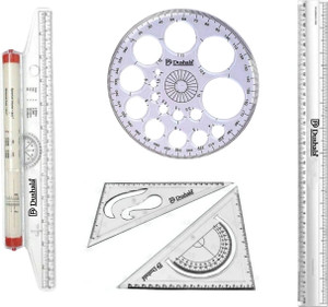 Book birds Roller scale, Pro circle, Set squares, Long scale (30cm) for ...