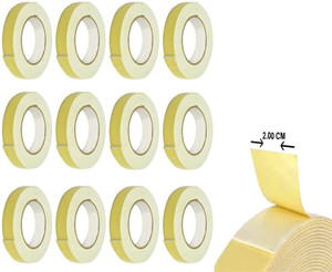 Klowage Double Side Foam Tape 12 Pics (2 CM Width + 83 CM Length ...