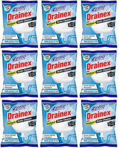 caster drainex instant Powder Drain Opener (pack of 9) Powder Drain ...