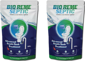 Bio Reme Septic Tank Cleaner I Reduces Sludge Build-up I Odour Removing ...