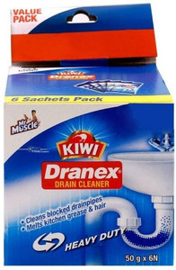 Kiwi Dranex Drain Cleaner 50 g (Pack of 6) Powder Drain Opener Price in ...