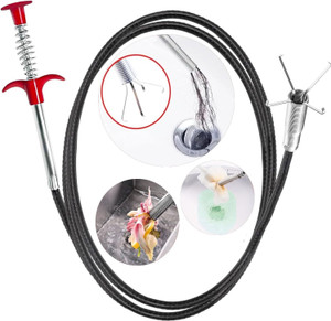 crockdile Stainless Steel Hair Catching Drain Cleaner Spring Wire Sink ...
