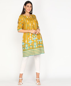 GLOBAL DESI Women Shift Yellow Dress - Buy GLOBAL DESI Women Shift ...