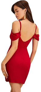 ddgb Women Bodycon Red Mini/Short Dress - Buy ddgb Women Bodycon Red ...