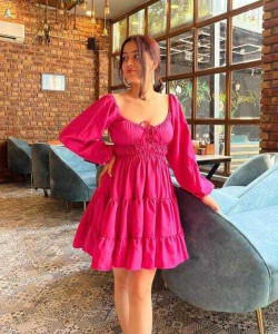 GIT Women Gown Pink Maxi/Full Length Dress - Buy GIT Women Gown Pink ...