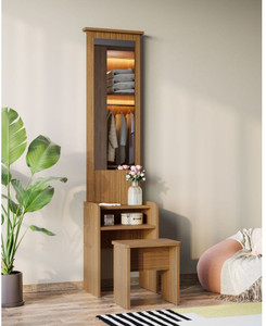 Wakefit Dressing Table | with Mirror, Storage & Stool - Heka Engineered ...