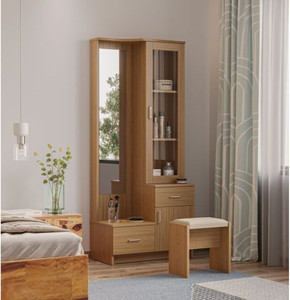 Wakefit Dressing Table | with Mirror, Storage & Stool - Cetus ...