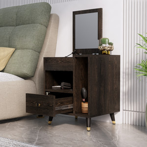 Hexa Red Dressing Table with 1 Drawer, Mirror and Huge Storage Space ...