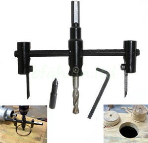 AS TOOL CENTER Adjustable Hole Saw Circle Cutter Round Drill Bit 30-120 ...