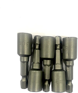 Jon Bhandari Tools 8MM SOCKET SIZE 50MM LONG 5pcs 8mm Hexagon Magnetic ...