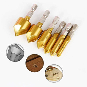 kts12 High Speed Steel Countersink Drill Bit Set, Metal Countersink Bit ...